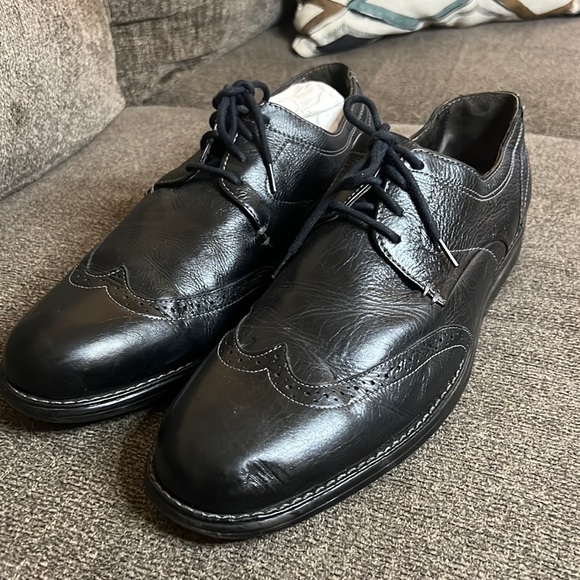 Johnston & Murphy | Shoes | Johnson Murphy Black Sheepskin Dress Shoes ...